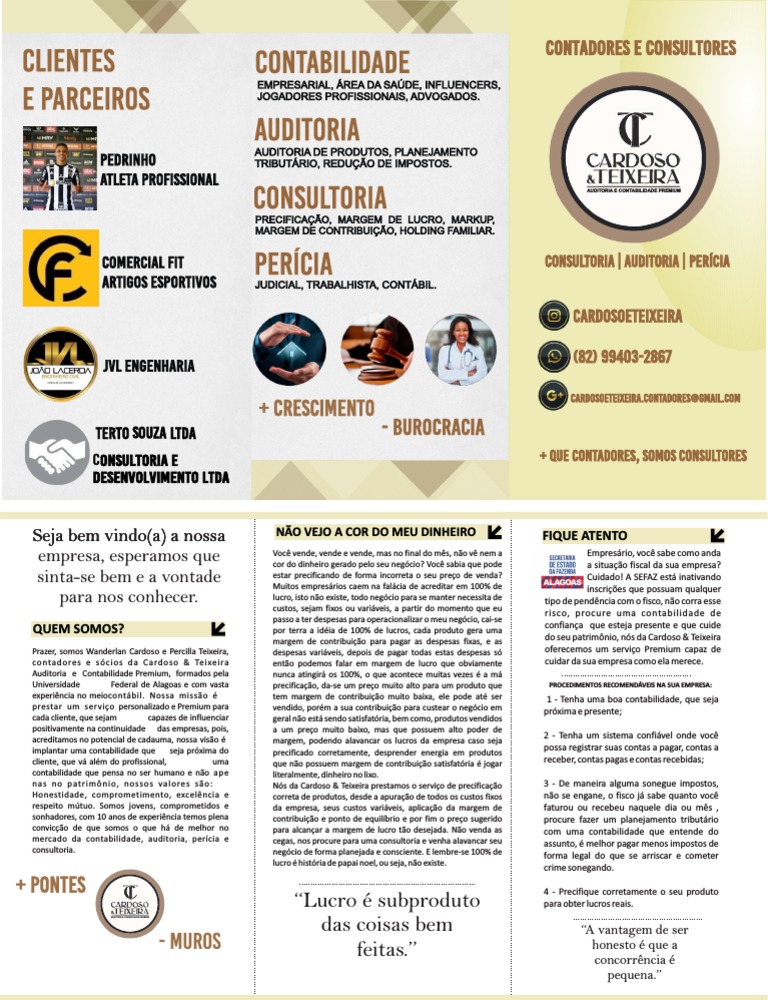 PORTIFOLIO DIVULGAÇÃO | PDF | Contabilidade | Dinheiro