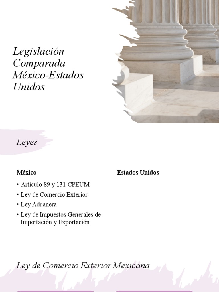 Legislación Comparada | PDF | México | Comercio