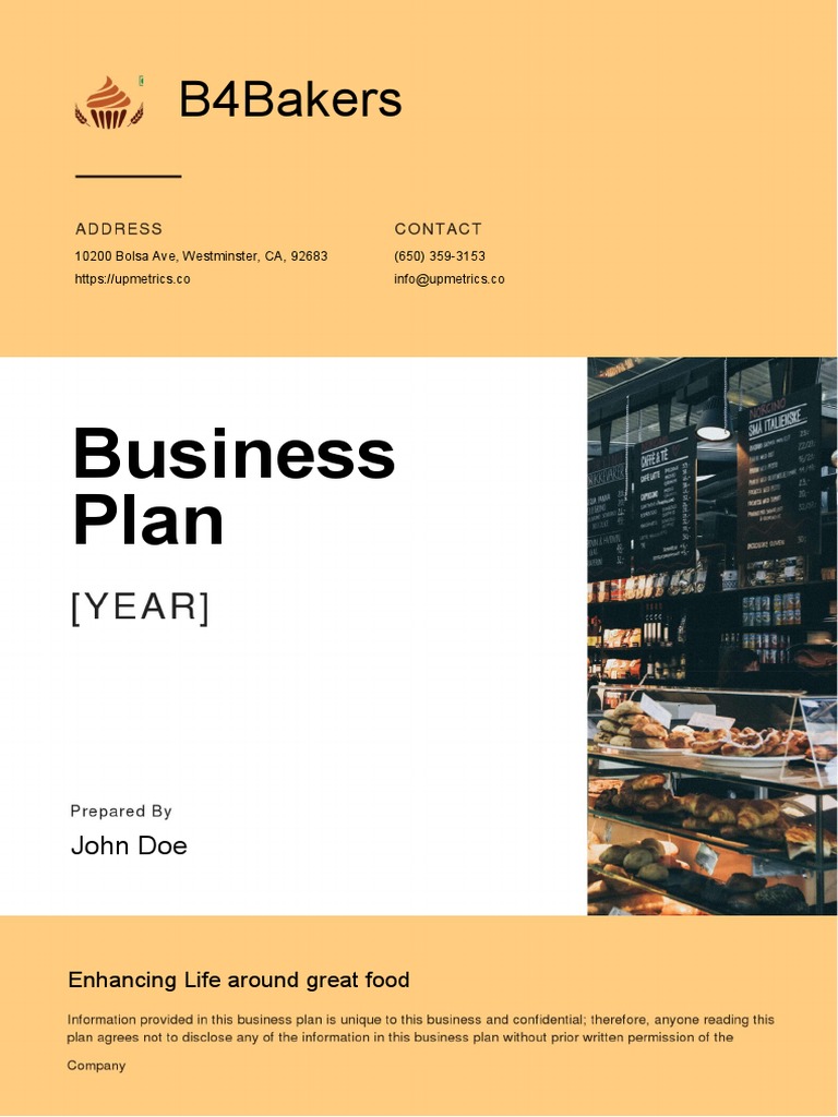 Bakery Business Plan Example | PDF | Equity (Finance) | Expense