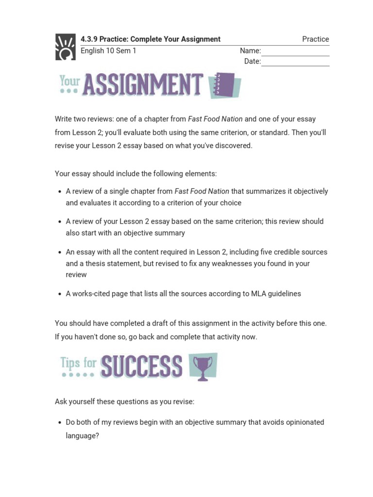 439 Practice Complete Your Assignment Practice Pdf 5329