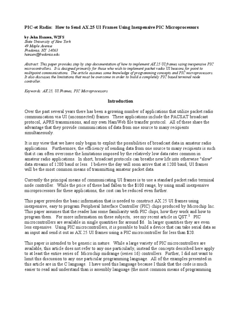 DCC | PDF | Pic Microcontroller | Network Packet