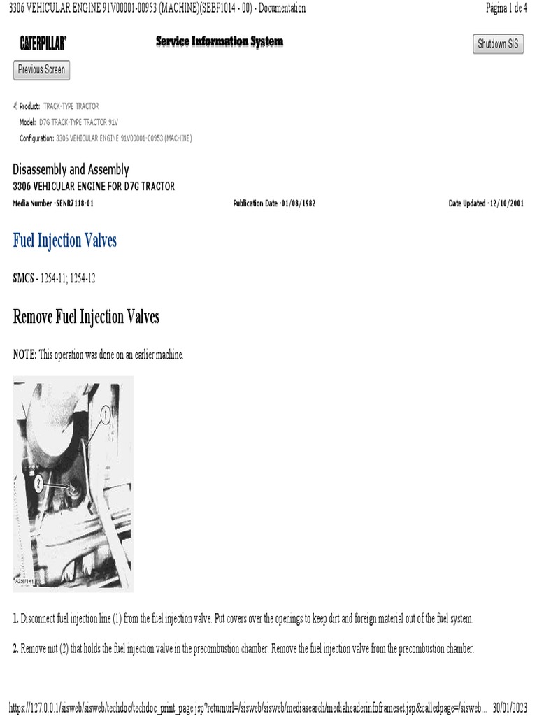 D7G-Fuel Injection Valves-Disassembly and Assembly | PDF | Business | Technology & Engineering