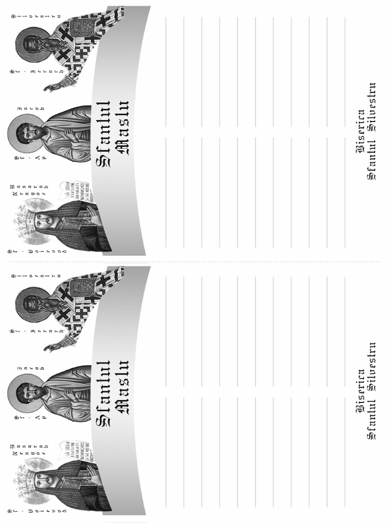 Sfantul Maslu PDF | PDF