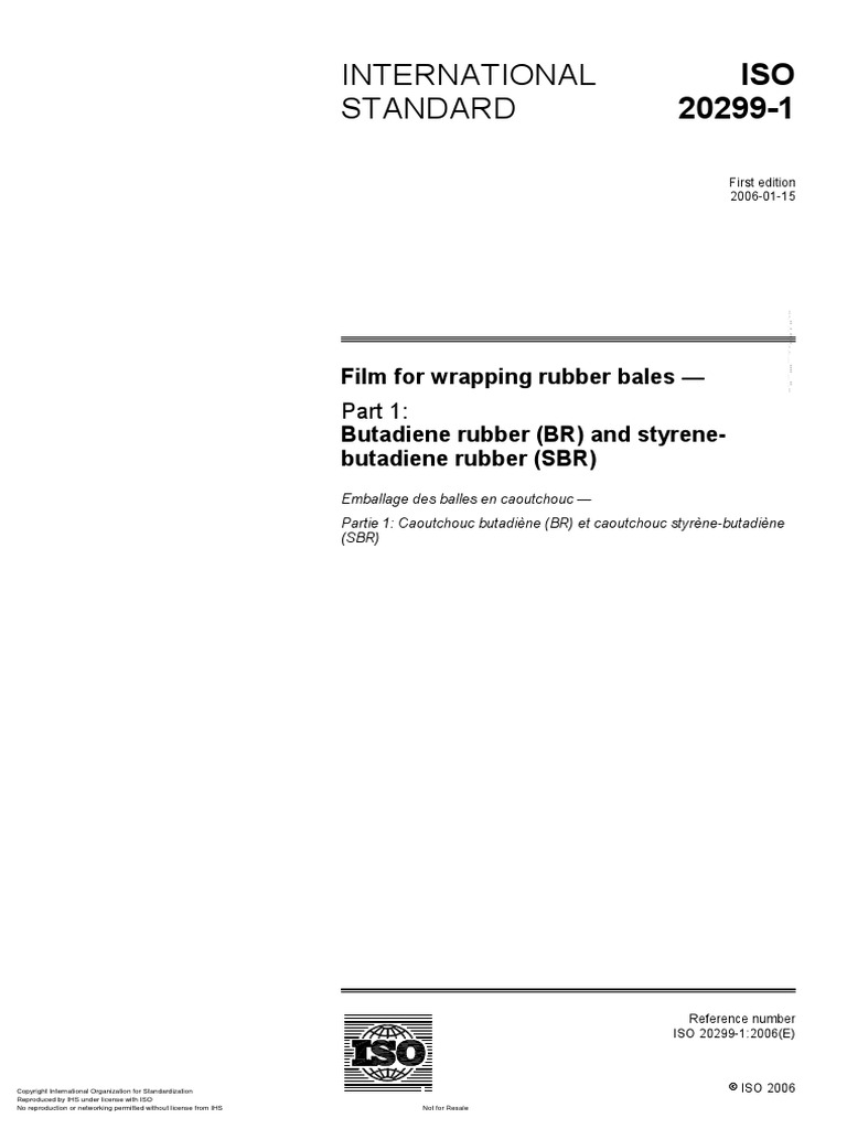 Iso 20299-1-2006 | PDF | International Organization For Standardization ...