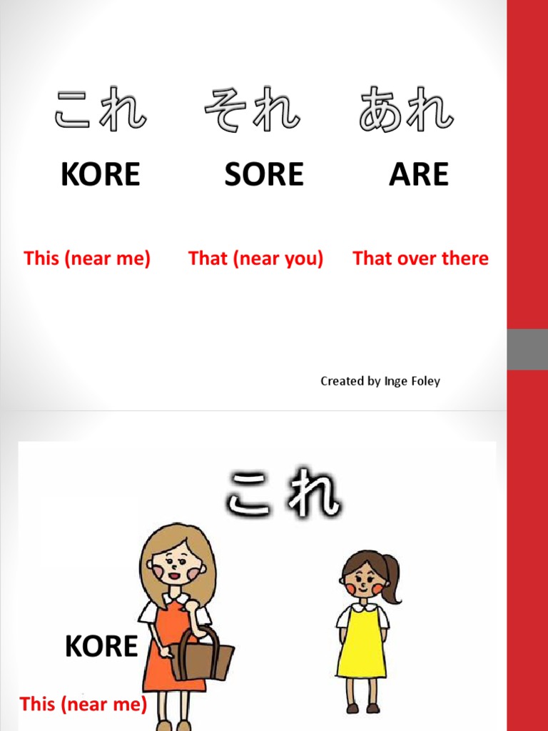 Kore - Sore - Are - With Activity | PDF