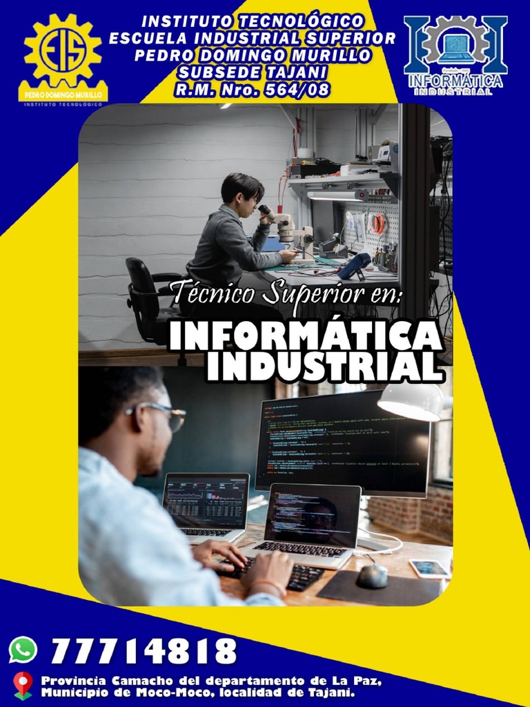 Folleto - Informática Industrial EISPDM Tajani | PDF