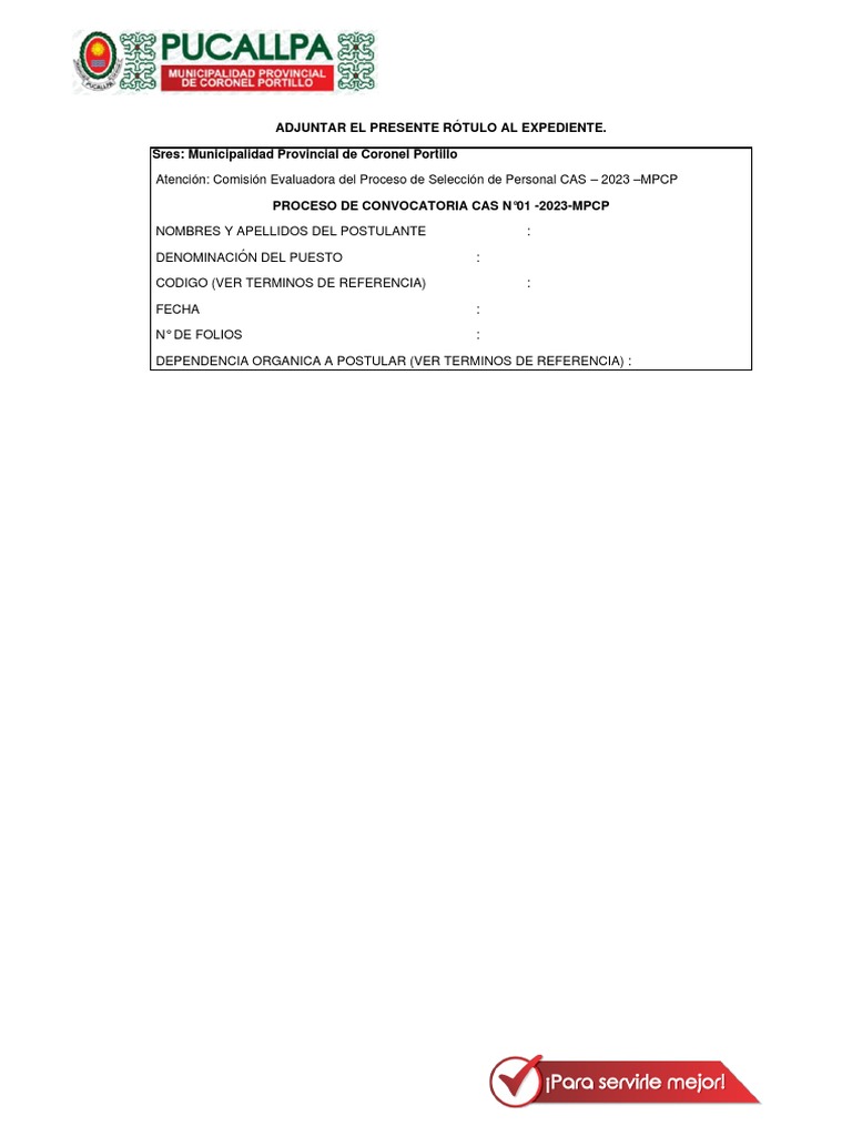 Modelo - ROTULADO | PDF