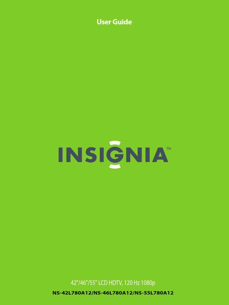 Insignia 42 TV | PDF | Hdmi | Electrical Connector