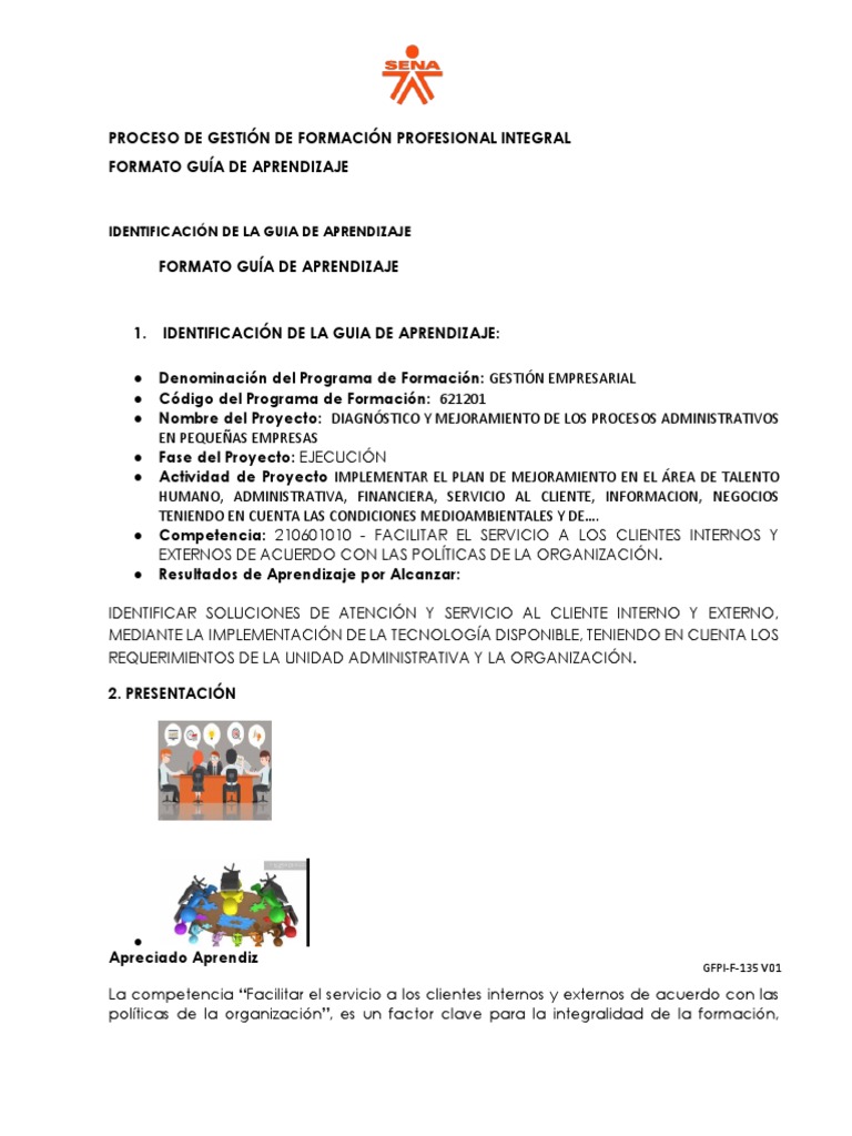 2 - Guia Aprendizaje 2673503 GE PDF | PDF | Aprendizaje | Cliente