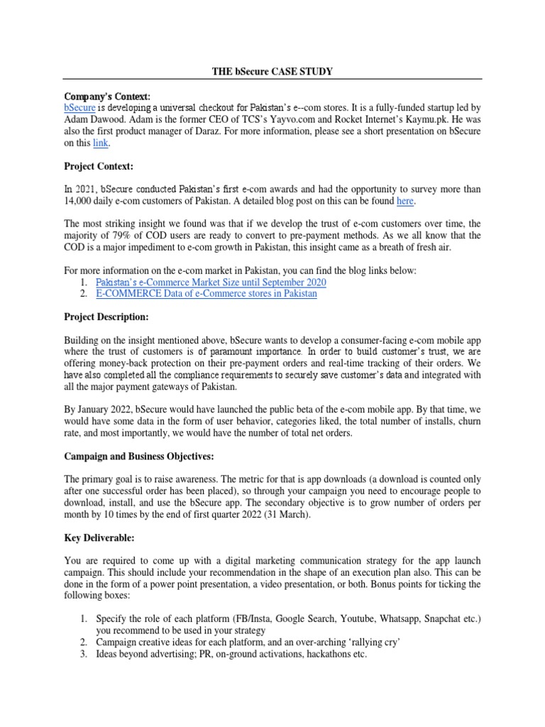 Case Narrative | Download Free PDF | Marketing Communications ...