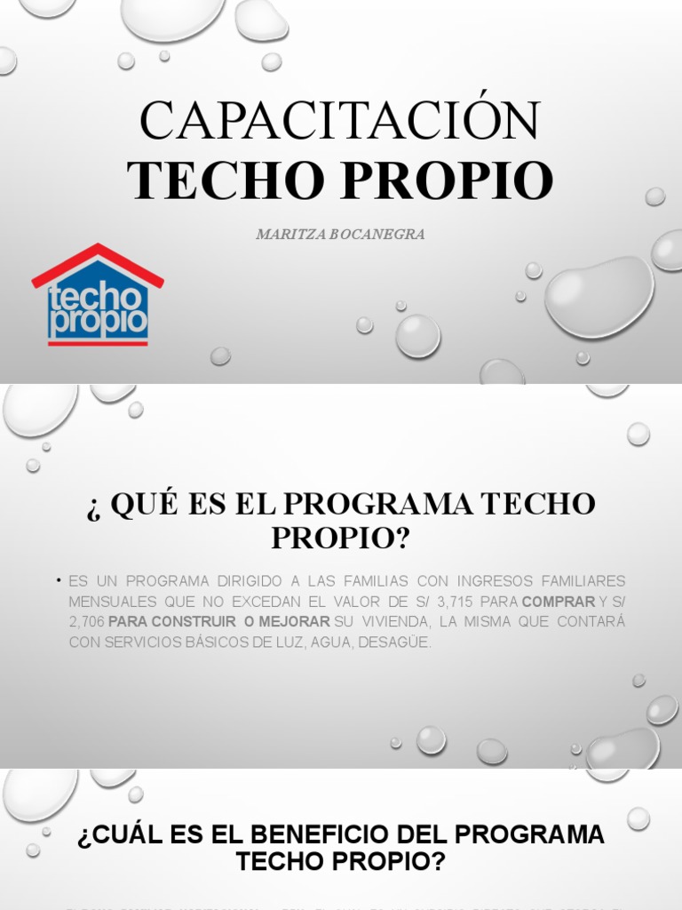 Techo Propio | PDF