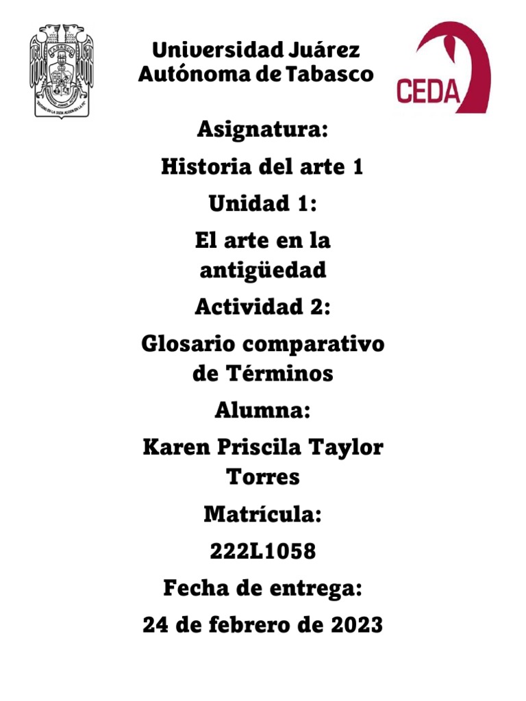 222L1058 Taylor Torres Karen U1 A2 | PDF | Bailes | Belleza