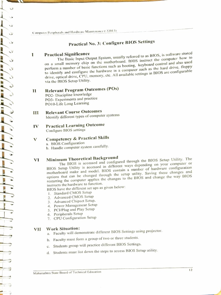 Configure BIOS settings | PDF | Bios | Computer Hardware