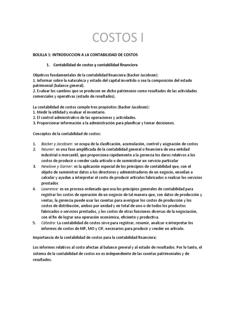 Costos 1 Final 2 | PDF | Contabilidad | Costo