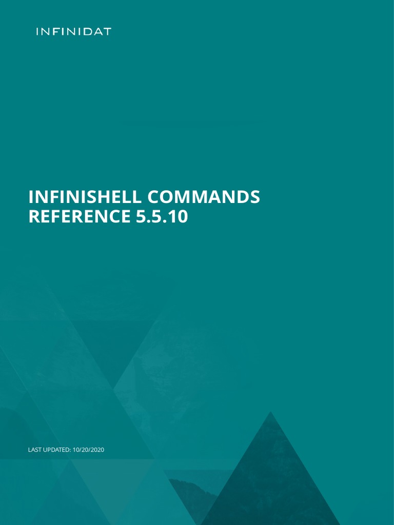 Infinishell Commands Reference | PDF | Command Line Interface | Parameter (Computer Programming)