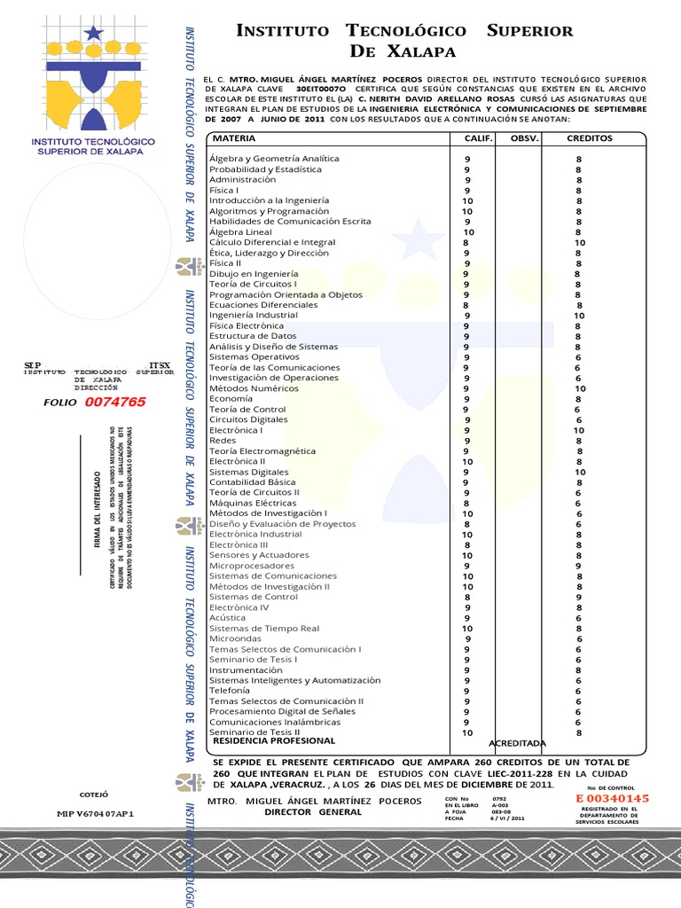 Certificado Itsx | PDF | Electrónica | Ingeniería