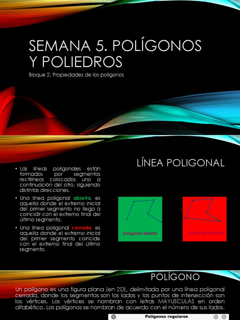 Polígonos y Poliedros: Definiciones y Clases | PDF | Ángulo | Polígono