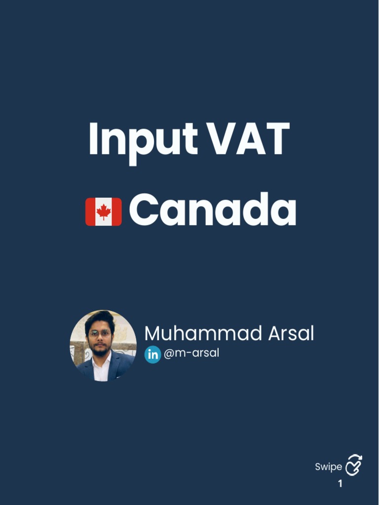 Understanding VAT in Canada: A Guide | PDF | Value Added Tax | Expense