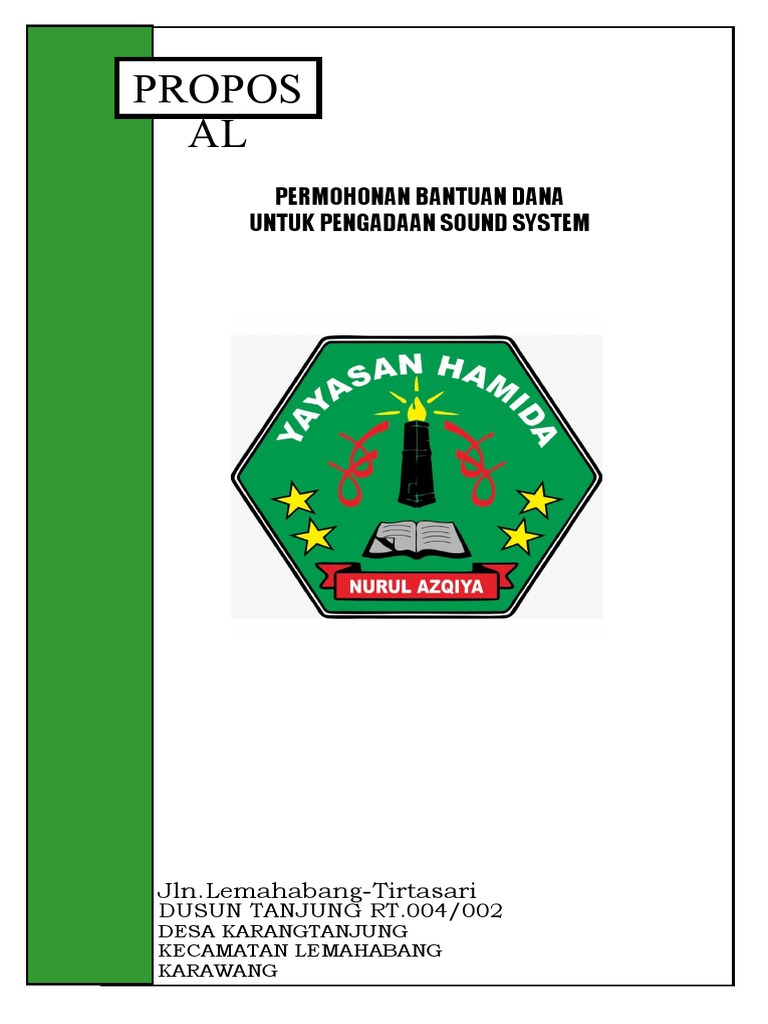 01.proposal Pengadaan Sound System | PDF