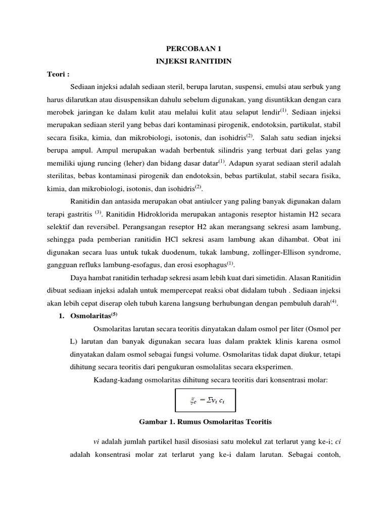 Panduan Injeksi Ranitidin | PDF