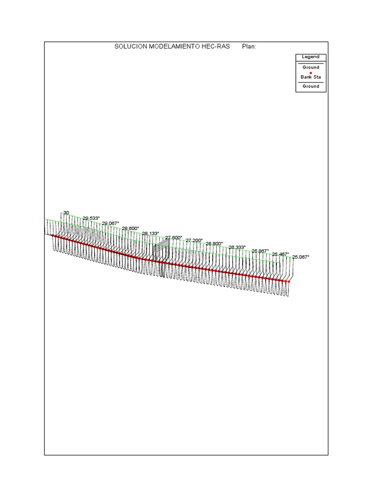 Solucion Modelamiento Hec-Ras Plan:: Ground Bank Sta Ground | PDF