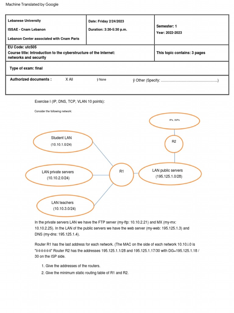 Utc505 PDF | PDF | Computer Network | Ip Address