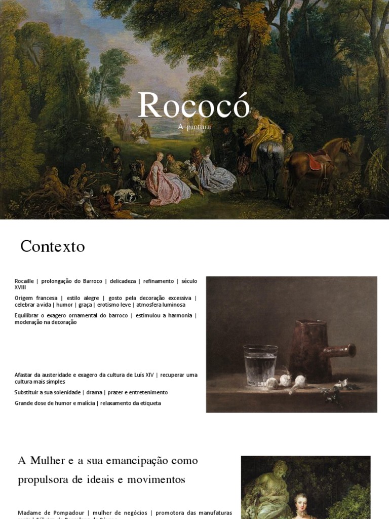 Pintura Rococó | PDF | Iluminismo | Barroco