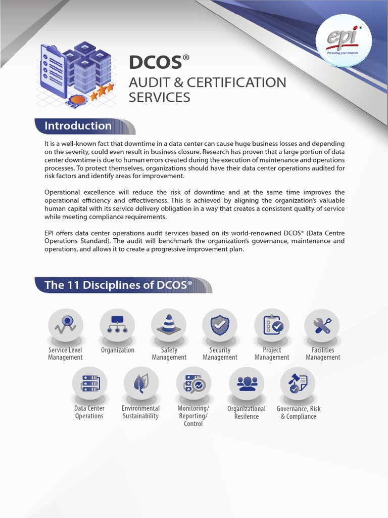 DCOS Audit Brochure | PDF | Audit | Risk