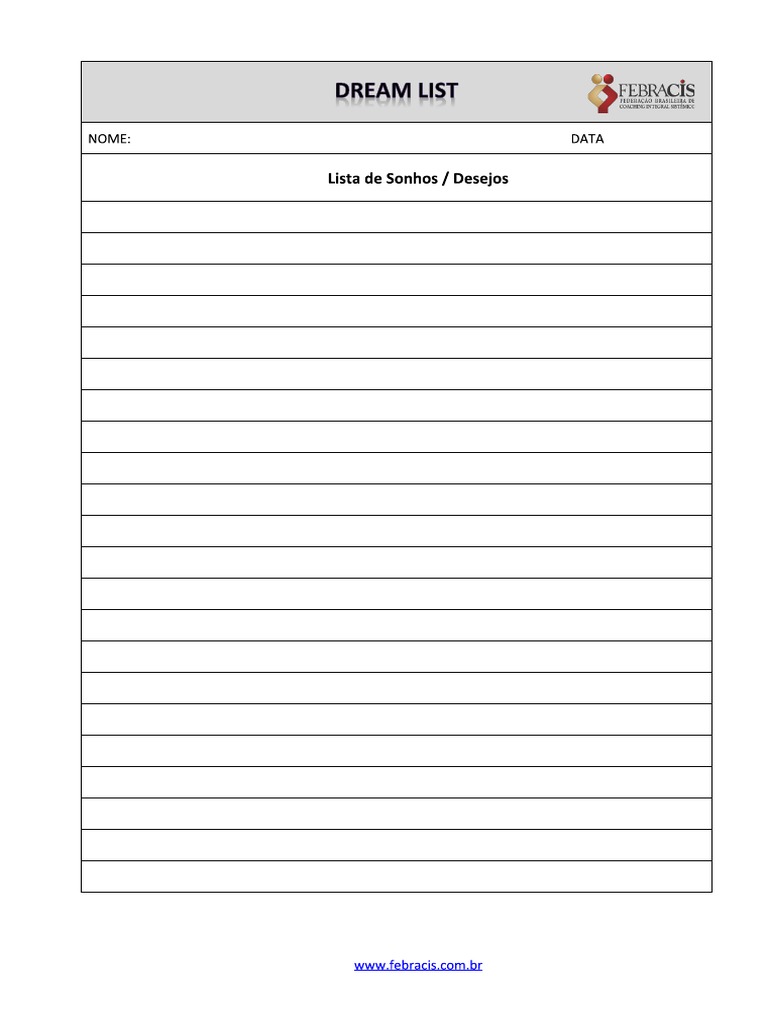 Dream List | PDF
