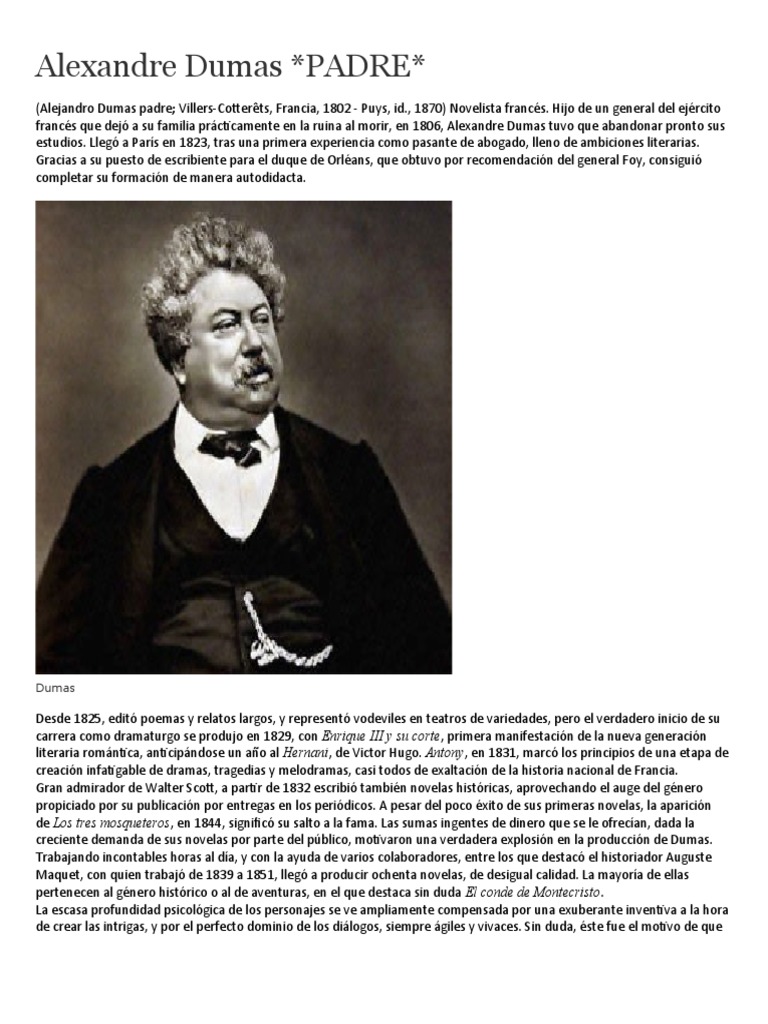 Alexandre Dumas | PDF