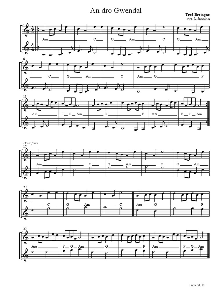An Dro Gwendal | PDF