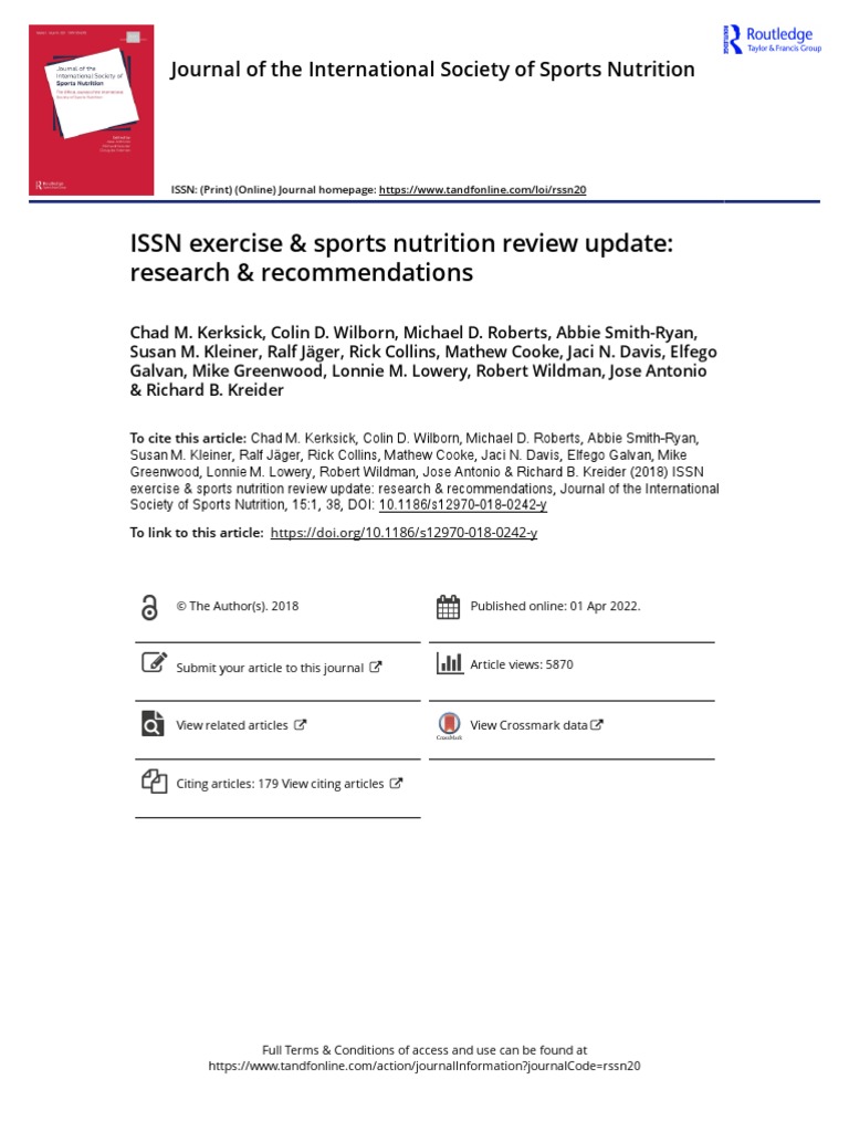 06-ISSN Exercise - Sports Nutrition Review Update - Research ...