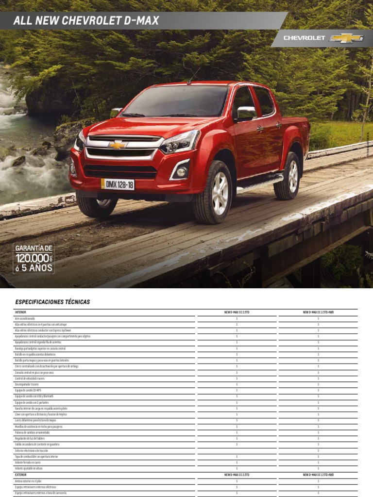 D Max Catalogo PDF | PDF | Tracción en las cuatro ruedas | Neumático