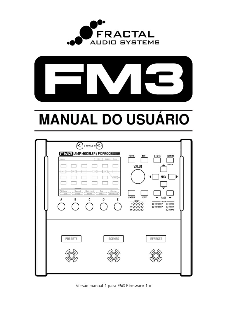 Manual FRACTAL - FM3 PDF | PDF | Entrada/Saída | USB