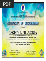 CERTIFICATE OF RECOGNITION BSP Teachers | PDF