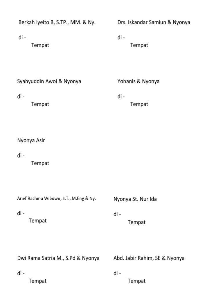 Format Label Undangan Kojiko 929 Uk. 121 Motif Bunga | PDF