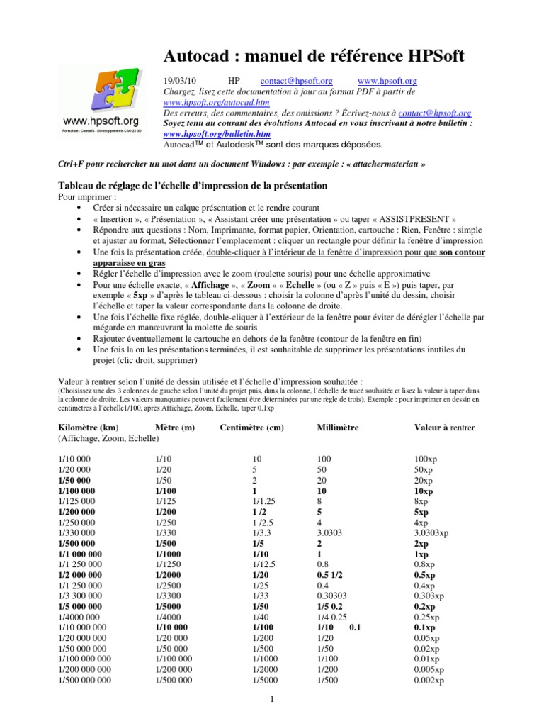 Autocad Conseils Et Prise en Main | PDF | AutoCAD | Conception assistée ...