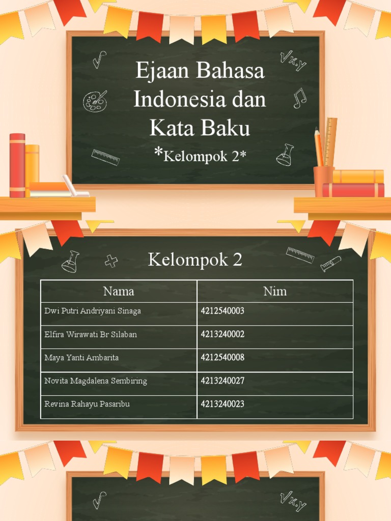 PERT 4 KELOMPOK 2 - Eajan Bahasa Indonesia & Kata Baku | PDF | Seni & Disiplin Bahasa