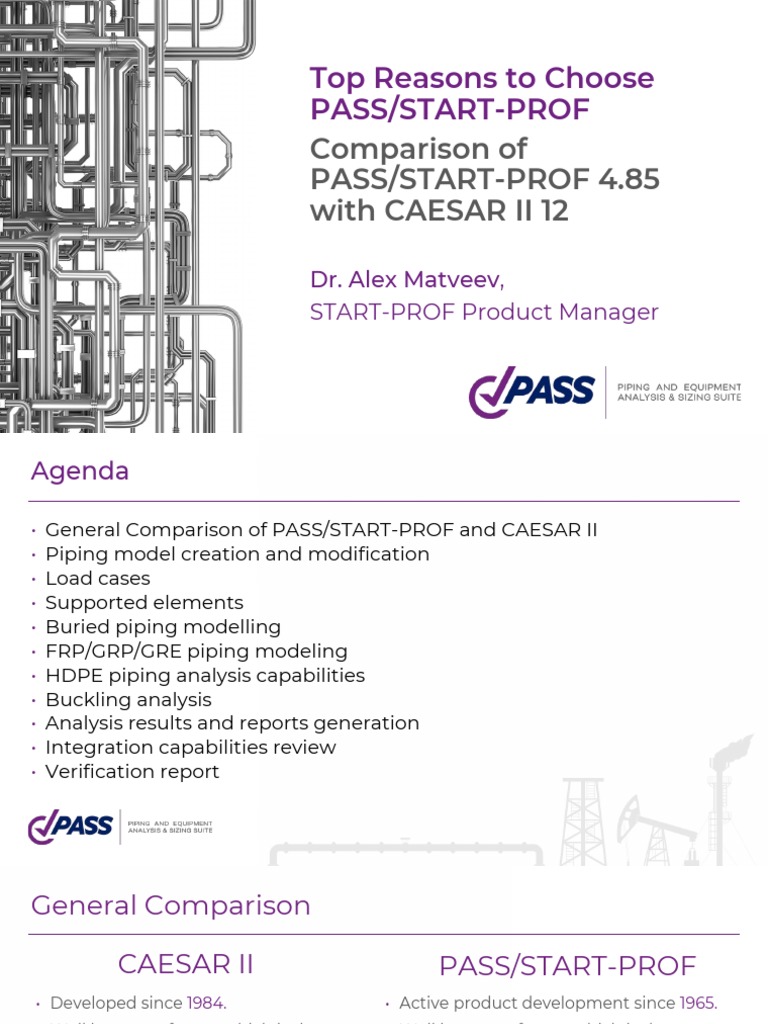 CAESAR II Vs START-PROF Comparison PDF | Download Free PDF | Pipe (Fluid Conveyance) | Stress ...