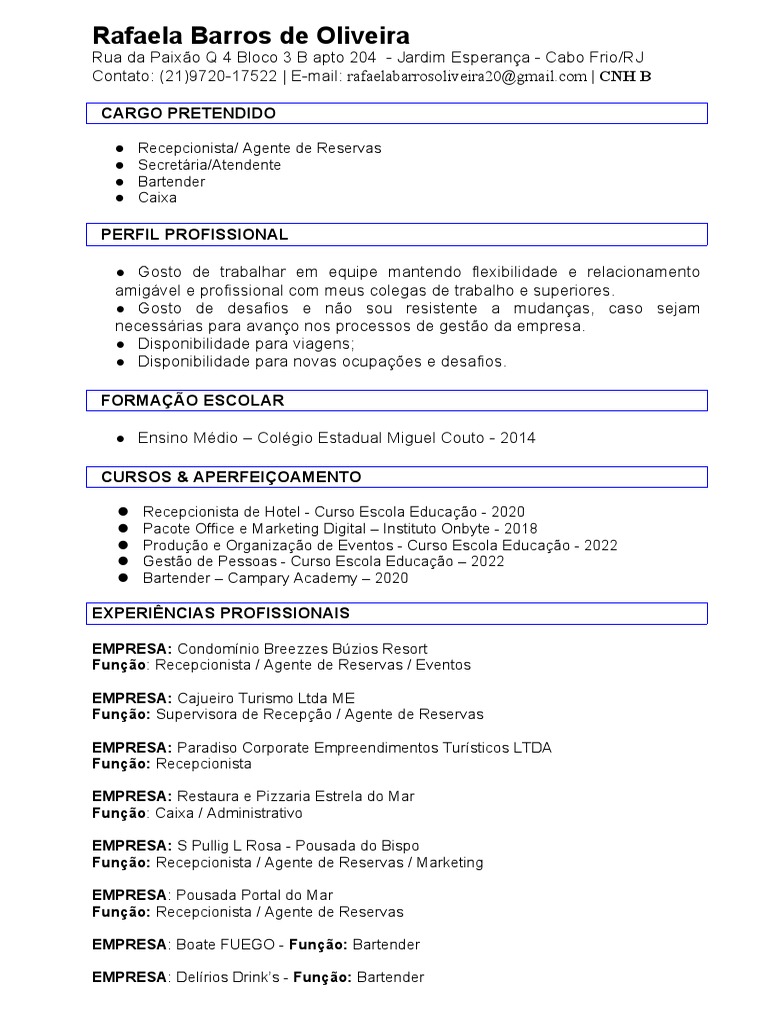 Rafaela Oliveira Atualizado. | PDF