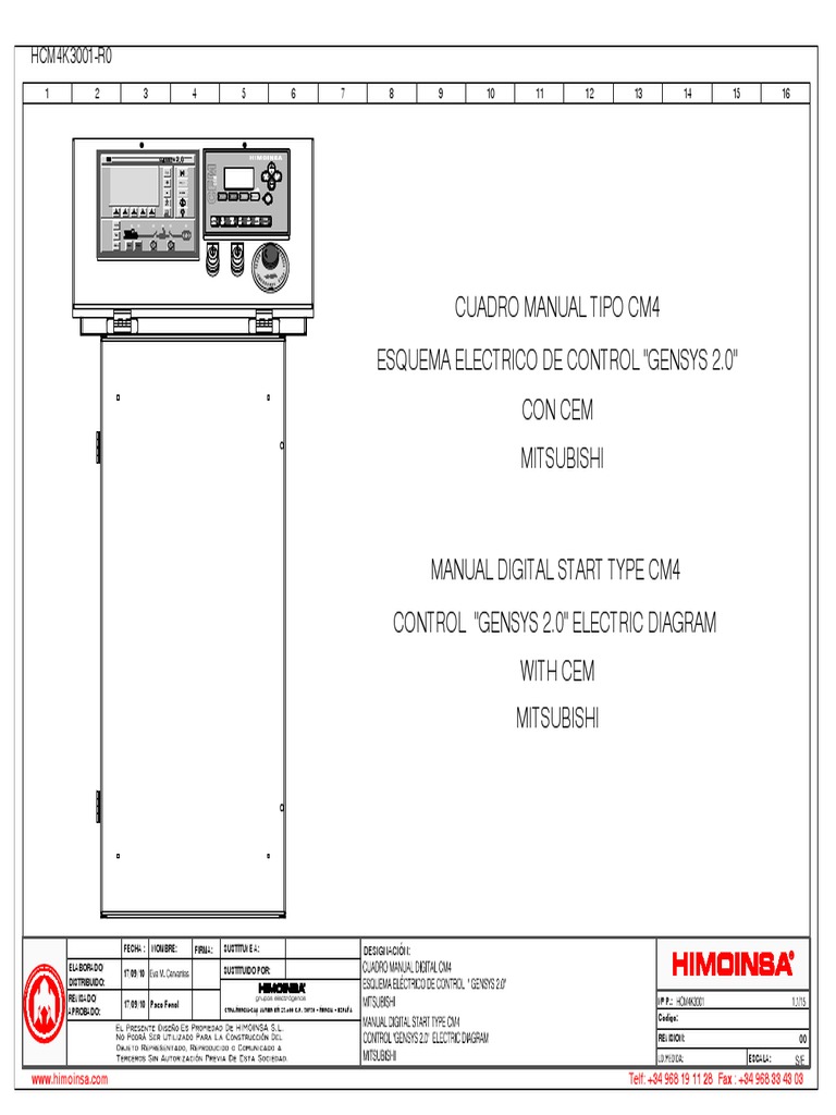 Diagrama de Gen 1200kva PDF | PDF | Conversión de energía | Electricidad