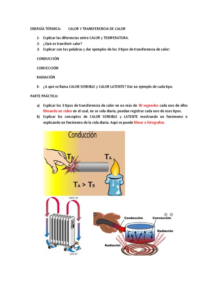 Calor y Transferencia de Calor - Parte 1 | PDF | Ciencia y matemáticas ...