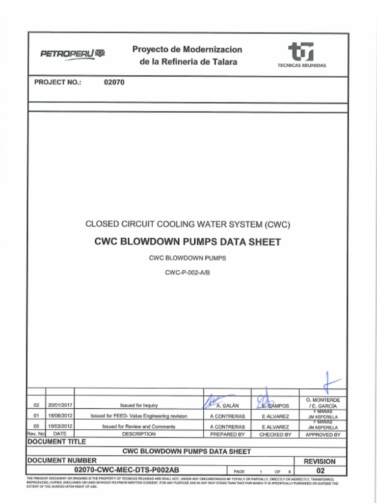 CWC Mec DTS P002ab | PDF | Pump | Pipe (Fluid Conveyance)