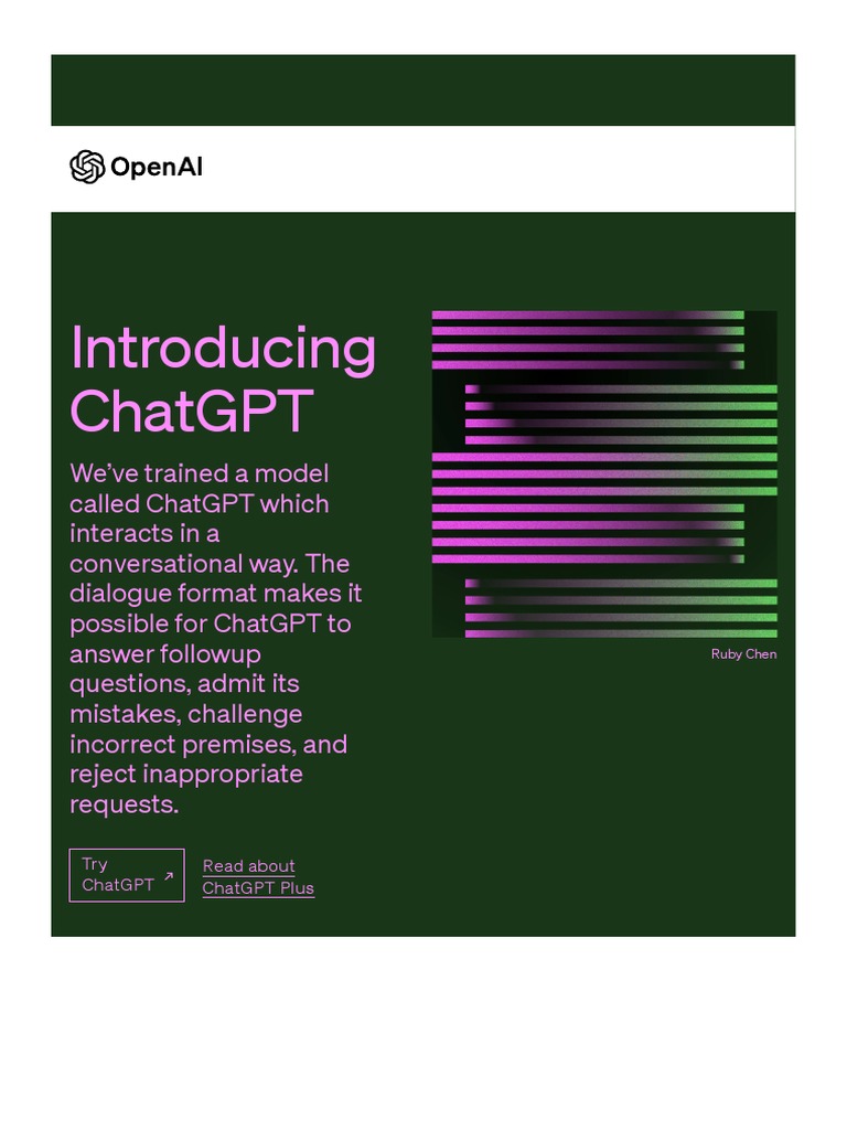 Introducing ChatGPT | PDF | Cognitive Science | Cognition