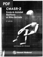 CMASR-2 Interpretación | PDF | Ansiedad | Desorden de ansiedad social