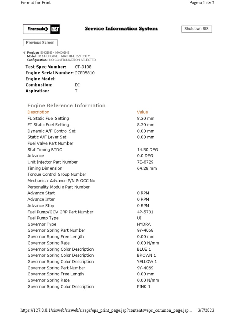 Engine Reference1 PDF | PDF | Engines | Machines