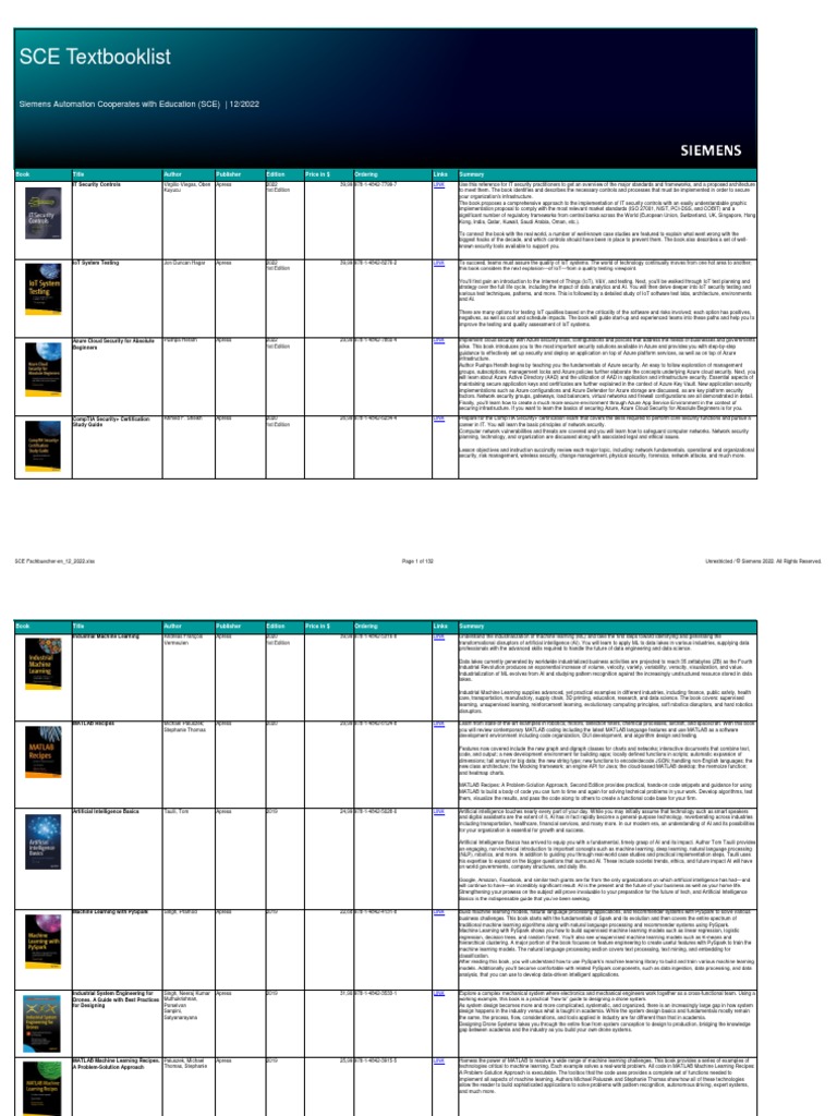 Siemens Books Pdf Machine Learning Artificial Intelligence