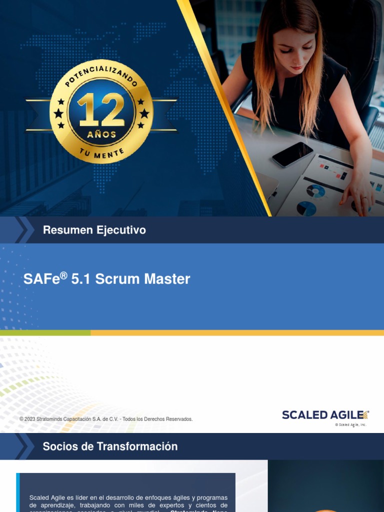 Stratominds - Propuesta Comercial Diplomado SSM SAFe - Febrero2023 PDF | PDF | Profesional en el ...