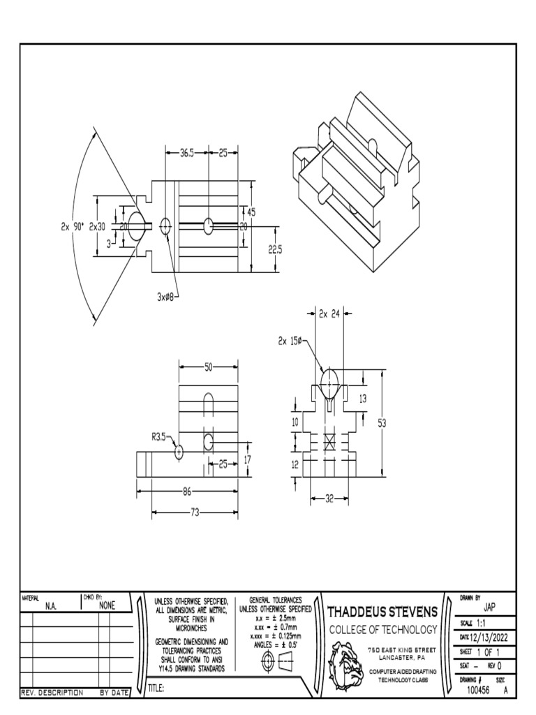 Autocad Final Project | PDF