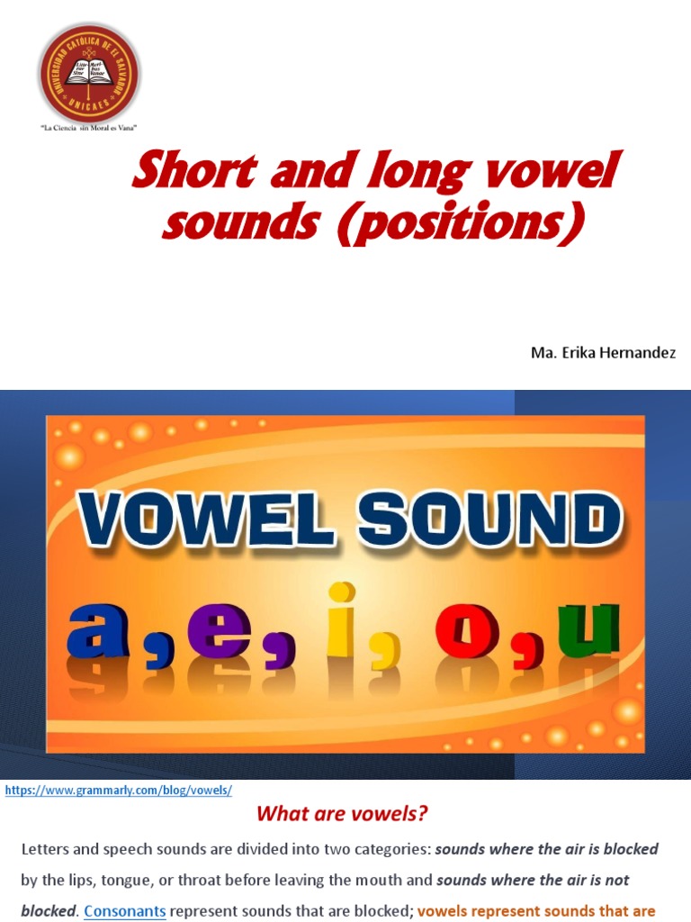 Short and Long Vowel Sounds Explained | PDF | Vowel | Consonant